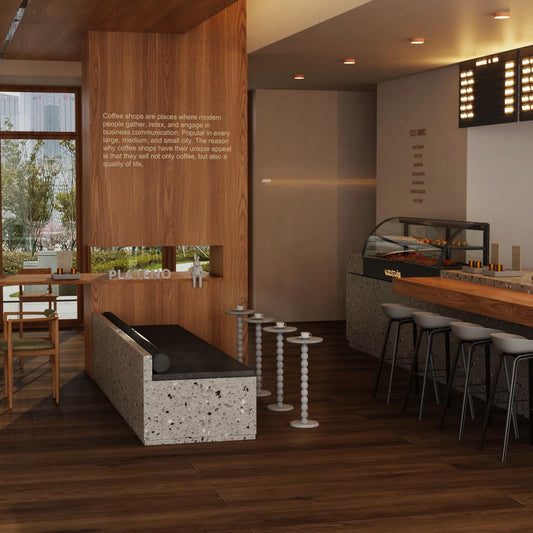 PeaPod White Marble Accent Table | OIXDESIGN