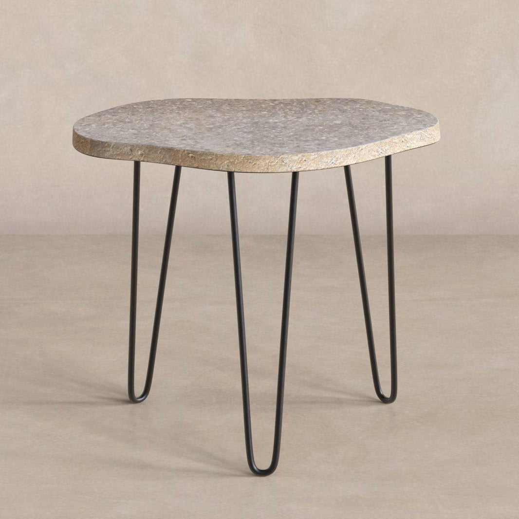 PeaPod White Marble Accent Table | OIXDESIGN