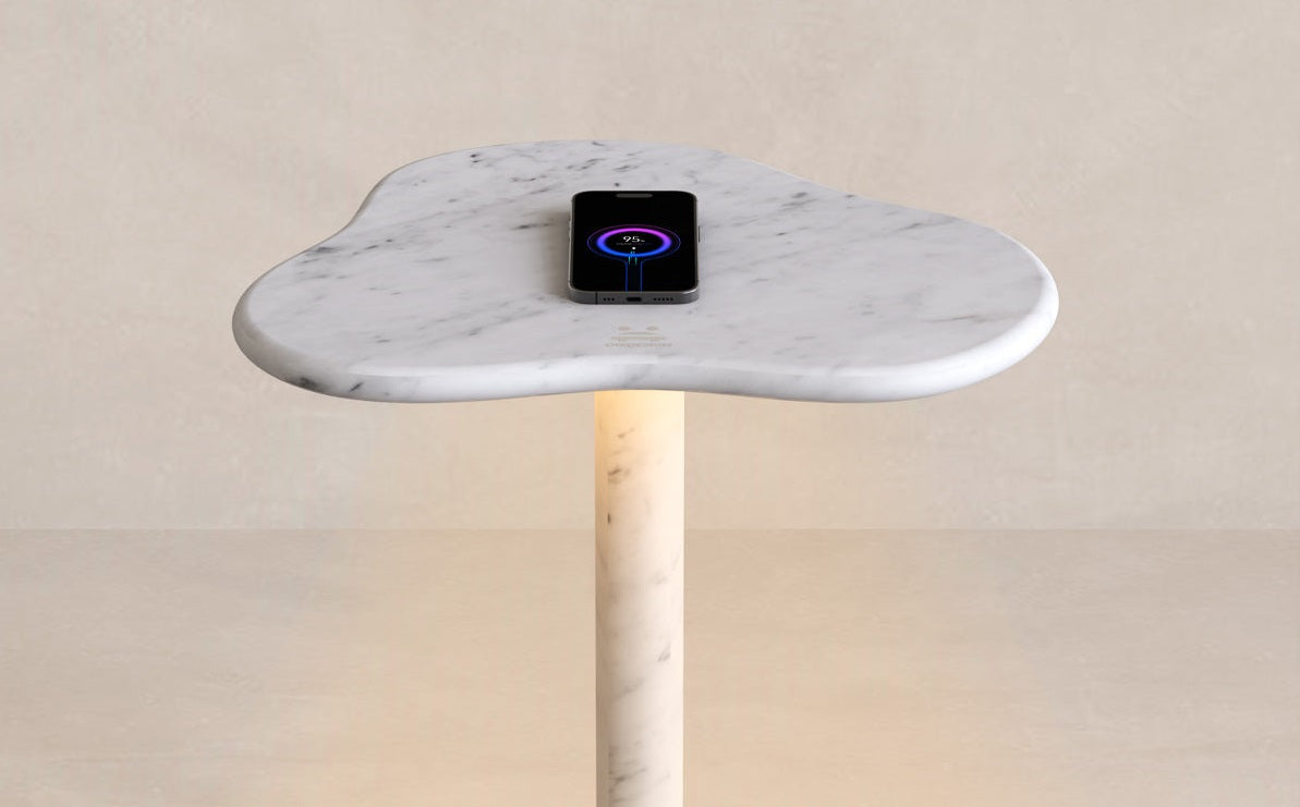 Wireless Charging Tables - 100% Marble Stone | OIXDESIGN